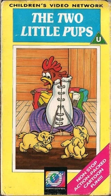 CHILDREN'S VIDEO NETWORK VHS tape The Two Little Pups action packed ...