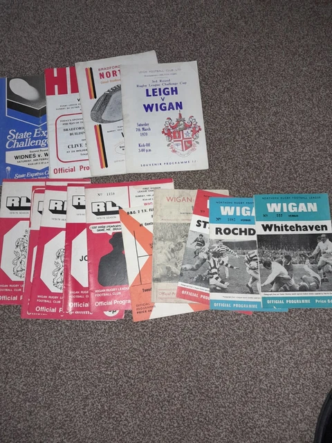 WIGAN RFL PROGRAMMES 60's and 70's x 16 £1.50 - PicClick UK