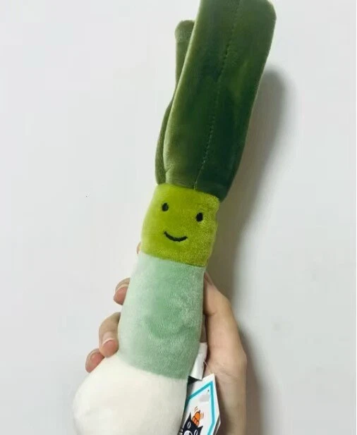 JELLYCAT 10& VIVACIOUS Leek: Small Green Velour Plush Stuffed Toy BNWT ...