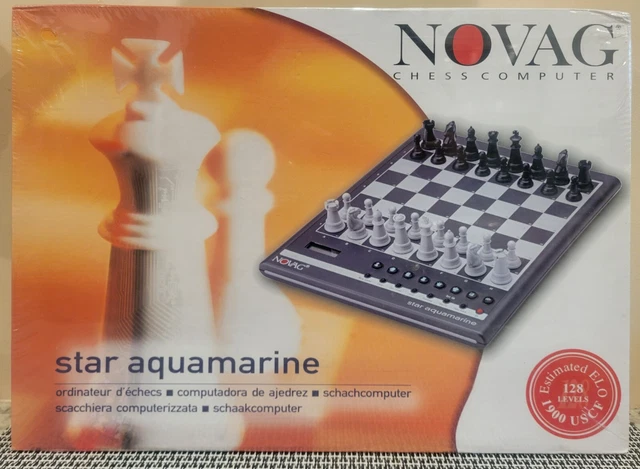 NOVAG CHESS COMPUTER Star Aquamarine NOS w/Box, Pieces, and Manual £375.97 - PicClick UK