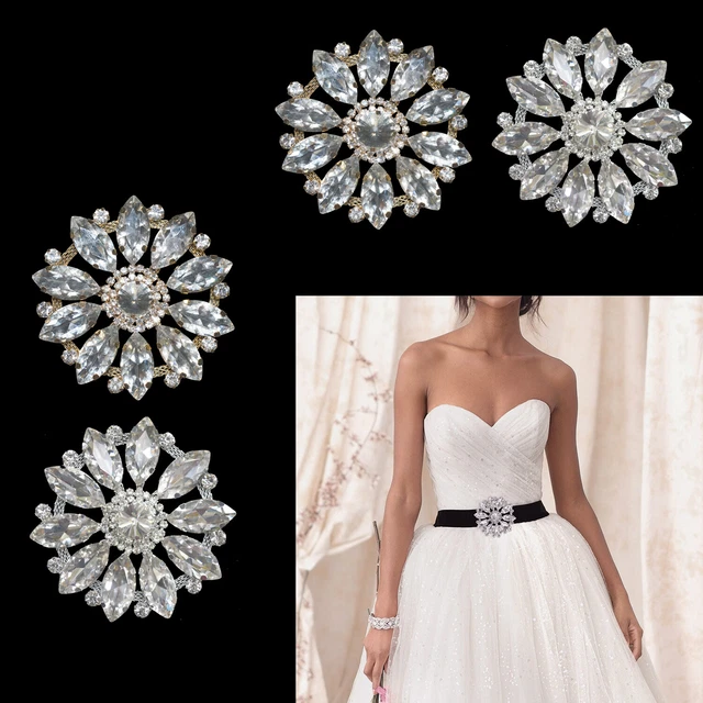 BORDURE STRASS CRISTAL Motif à Coudre Patch pour Mariage Robes Mode EUR ...