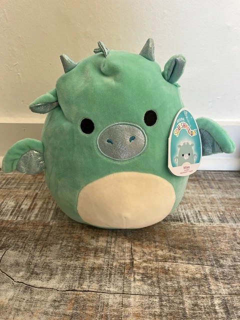 SQUISHMALLOWS OFFIZIELLES KELLYTOY Miles The Green Dragon zerdrückbares ...