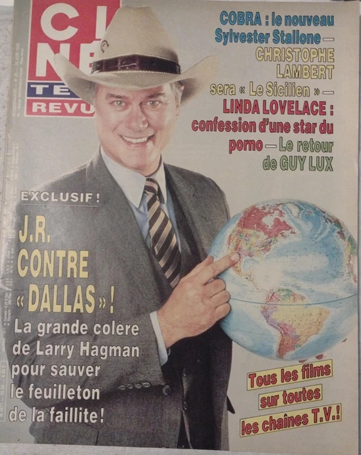 CINE REVUE / Larry Hagman - Stallone - Lambert - Linda Lovelace / 06 86 ...