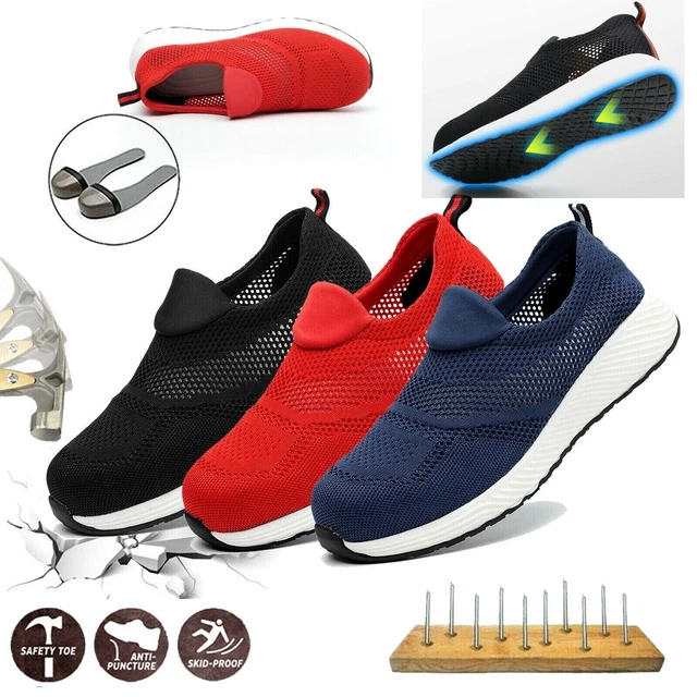 MENS PPE LADIES Women Ultra Lightweight Steel Toe Cap Safety Work Shoes ...