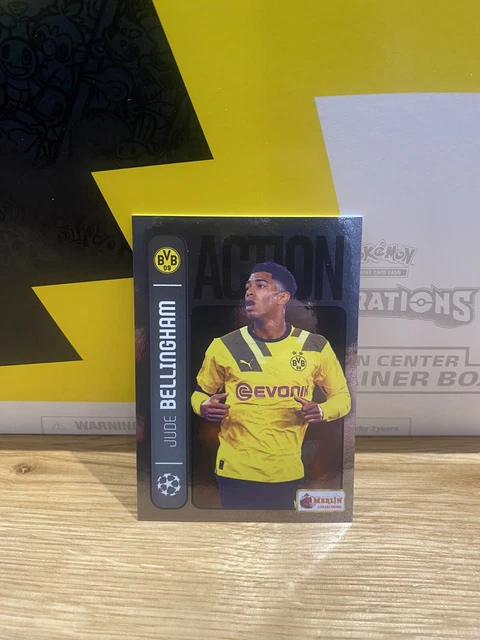 JUDE BELLINGHAM TOPPS Merlin Heritage 98 Action Card Insert Dortmund £1 ...