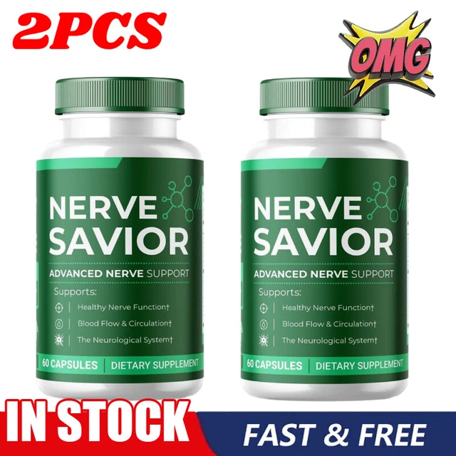 2X NERVE SAVIOR Advanced Nerve Support Formula -NeuropathyPain Relief ...