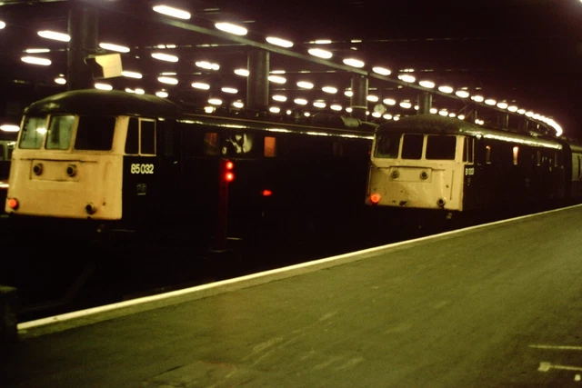 BRITISH RAIL BR Diesel Loco 85032 & 81003 Euston Railway Slide Ref 2841 ...