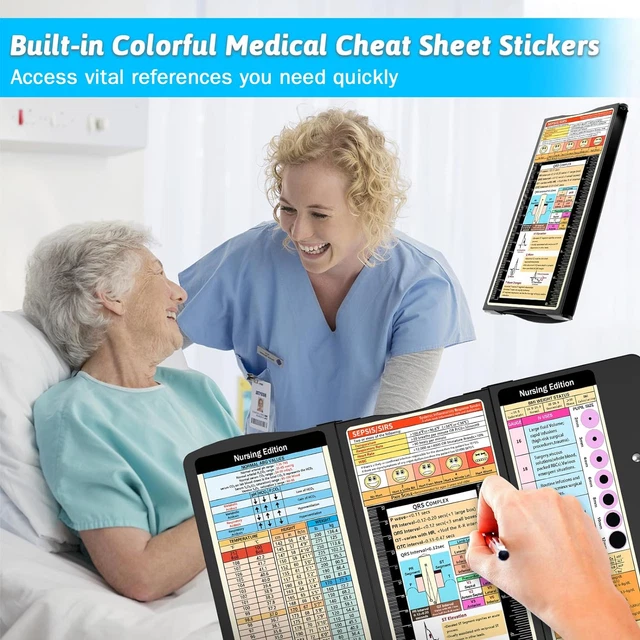 NURSING CLIPBOARD FOLDABLE Clipboard Medical: Nursing Edition Cheat ...