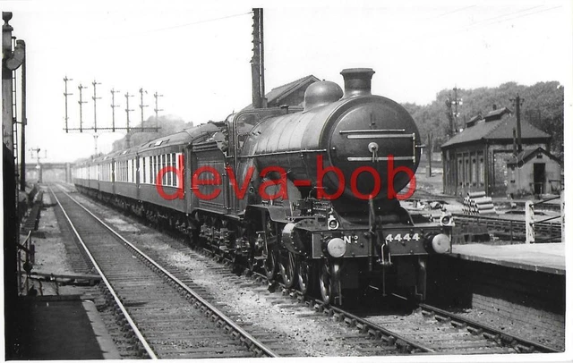 RAILWAY PHOTO LNER C1 4444 Finsbury Park 1932 GNR Ivatt Atlantic Loco ...