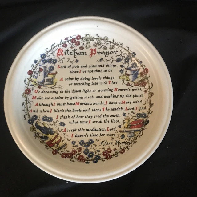 VINTAGE GOODLIFFE NEALE Alcester Made in England Plate with Kitchen ...