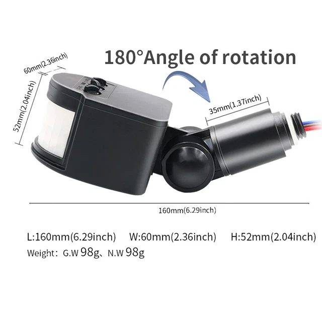 INTERRUPTEUR À CAPTEUR DC12V DEL détecteur de mouvement interrupteur d'éclair EUR 11,80 ...