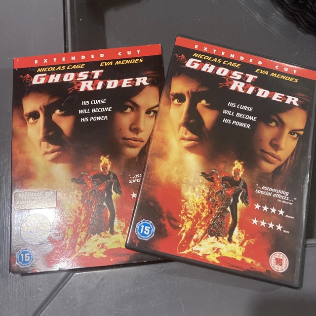 (28) GHOST RIDER (Extended Cut) DVD (2007) Nicolas Cage, Johnson With ...