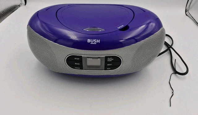 BUSH CD-78B-BTFM PORTABLE Bluetooth CD Radio Player Boombox – Purple ...