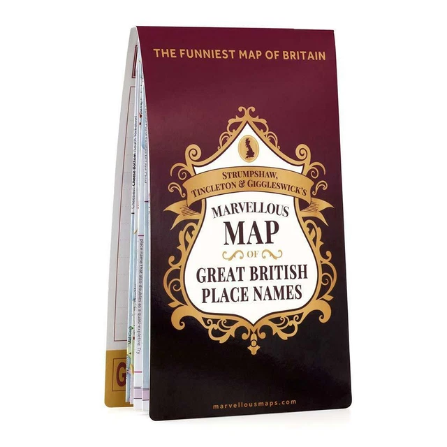 GREAT BRITISH PLACE Names Map | Funny Map & Guide | British Geography £ ...