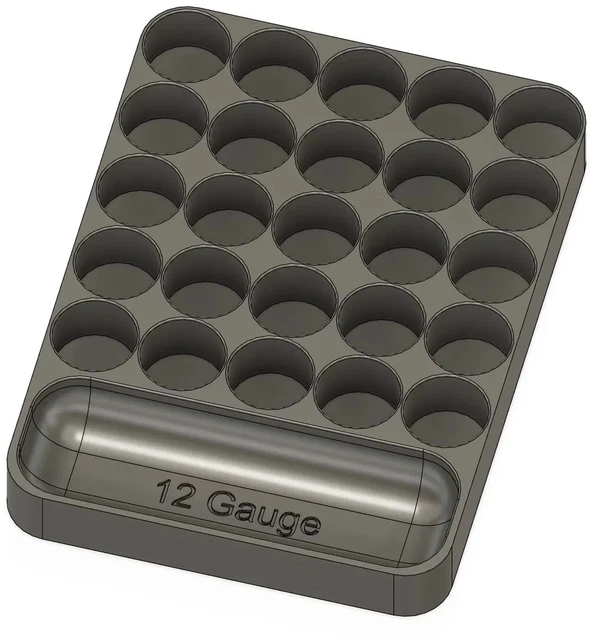 12 GAUGE SHOT Shell Reloading Block 25 Shot Tray $13.99 - PicClick