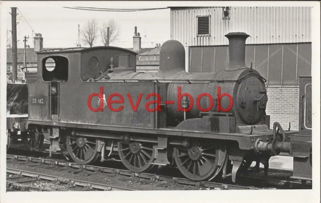 RAILWAY PHOTO SR G6 DS682 Eastleigh 1963 Southern LSWR 0-6-0T Loco L ...