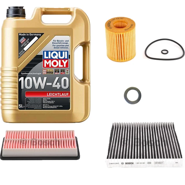 BOSCH INSPECTION SET 5L Huile Liqui Moly Bon Fonctionnement 10W-40 pour Mazda 6 EUR 99,11 ...