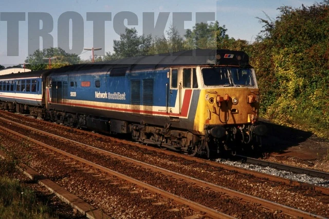 35MM SLIDE BR British Railways Diesel Loco Class 50 50026 Whitchurch ...
