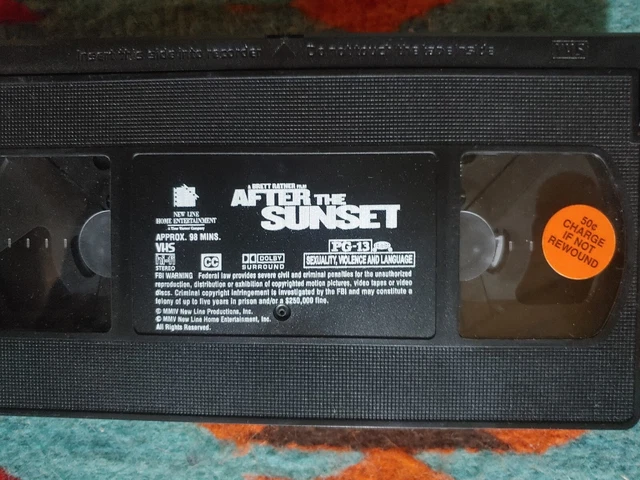 AFTER THE SUNSET (VHS 2004) Pierce Brosnan Salma Hayek Woody Harrelson ...