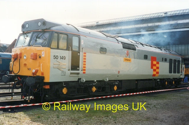 RAILWAY PHOTO 6X4 Class 50 50149 Sector Grey Old Oak Common TMD c c1987 ...