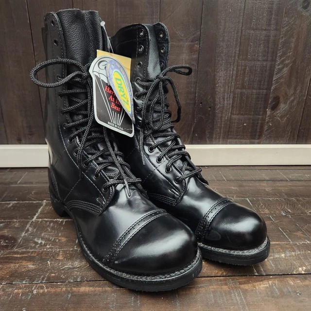 VINTAGE BLACK CORCORAN 1500 Military Jump DRYZ Boots Paratrooper Men's ...