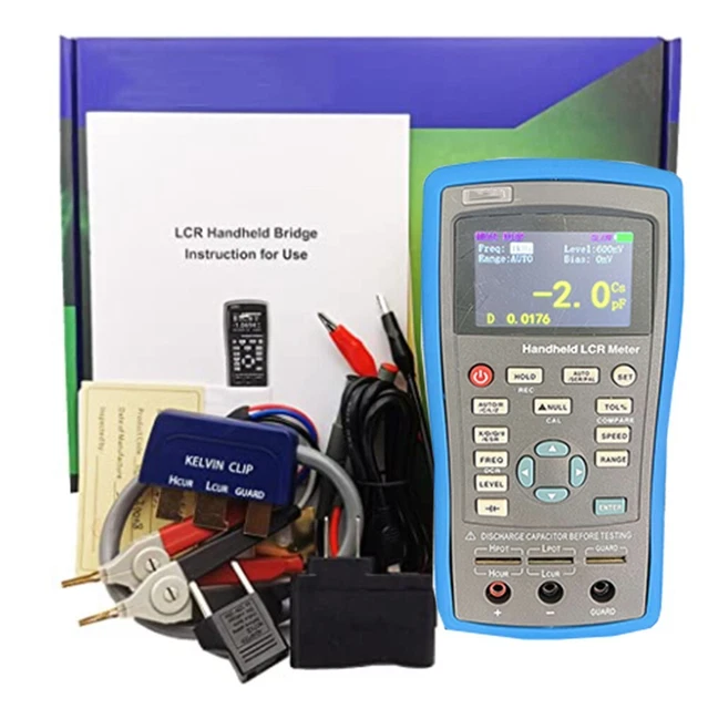 DIGITAL LCR METER Bridge Capacitance Inductance DC Resistance Tester ...