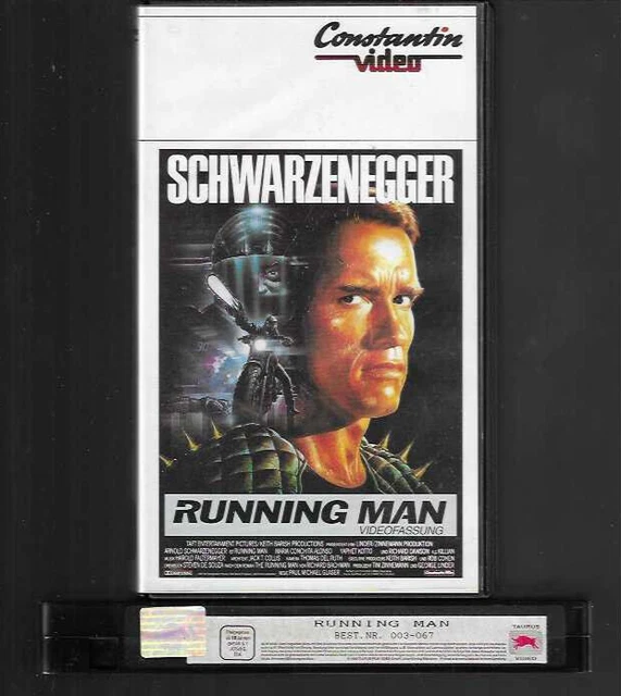ARNOLD SCHWARZENEGGER RUNNING MAN Video - Fassung VHS Rarität EUR 9,90 ...