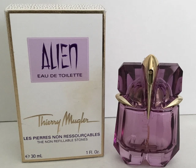 FLACON PARFUM ALIEN de THIERRY MUGLER 30 ml VIDE Avec Sa Boîte pour ...
