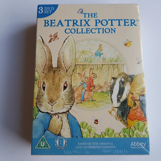 BEATRIX POTTER COLLECTION childs 3 DVD box set Peter Rabbit badger NEW ...