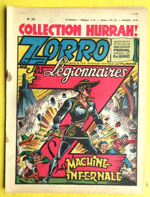 BD ZORRO ET SES LEGIONNAIRES la machine infernale EO 1950 TTBETAT ...