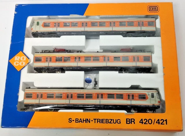 ROCO 04134A DB S-Bahn Triebzug 420/421 3 Car EMU Set HO Gauge Boxed £145.00 - PicClick UK