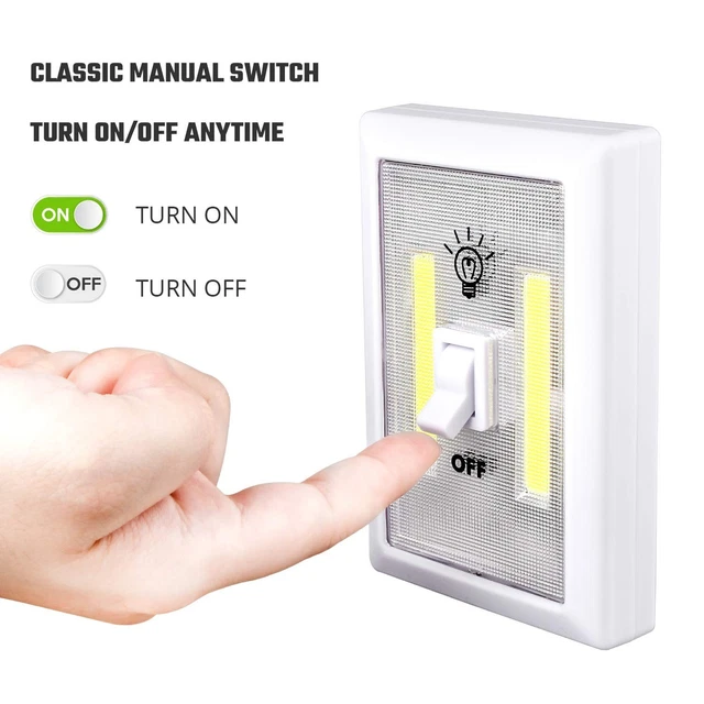 WARDROBE LIGHT STICK On Battery LED Under Cabinet 4 Pack £23.99 ...