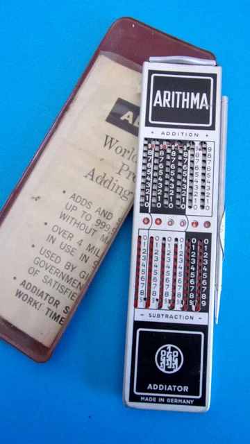 VINTAGE ARITHMA ADDIATOR Calculator / Adding Machine, Collectible from ...