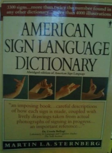 AMERICAN SIGN LANGUAGE DICTIONARY By Martin L A Sternberg Mint american-sign-language-dictionary-by-martin-l-a-sternberg-mint