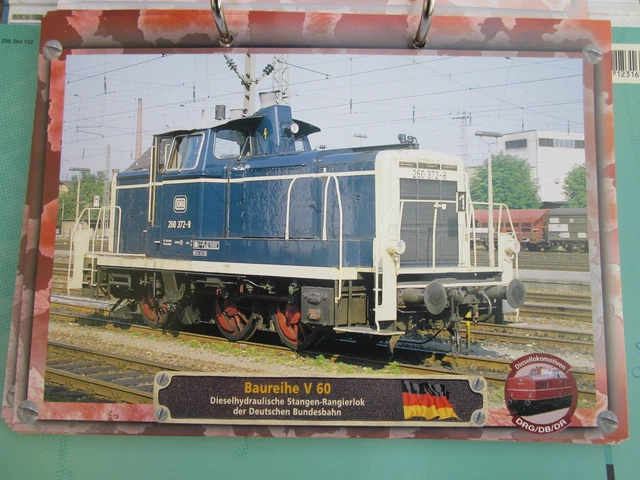 ARCHIVES DE LOCOMOTIVES ferroviaires fiche technique D21 : BR V 60 ...
