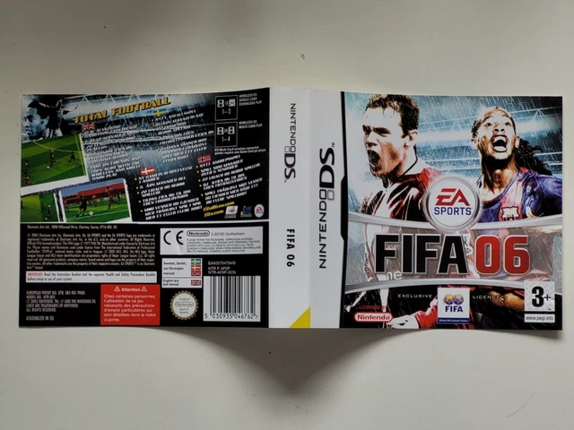 NINTENDO DS FIFA 06 inlay insert artwork cover only £2.74 - PicClick UK
