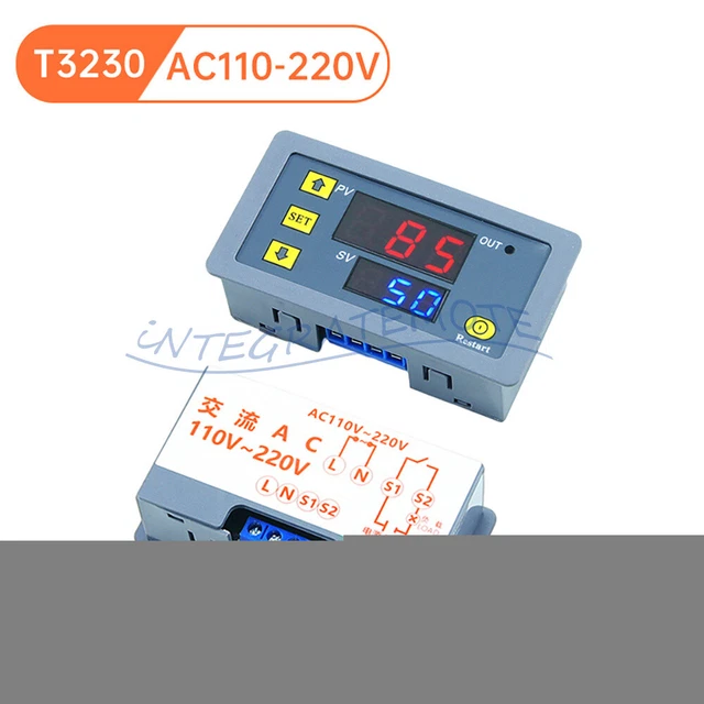 T3230 DIGITAL TIME Delay Relay Cycle Timer Control Switch AC110-220V ...