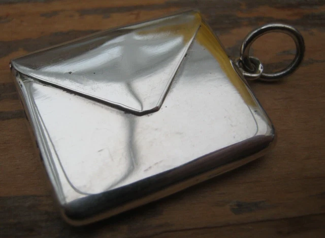 EDWARDIAN STYLE HALLMARKED Sterling Silver Envelope Stamp Case Box ...