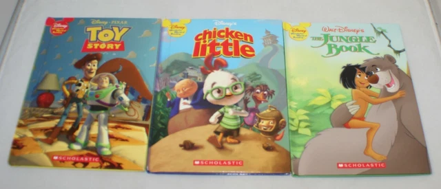 WALT DISNEY SCHOLASTIC Books Lot of 3 The Jungle Book, Toy Story ...