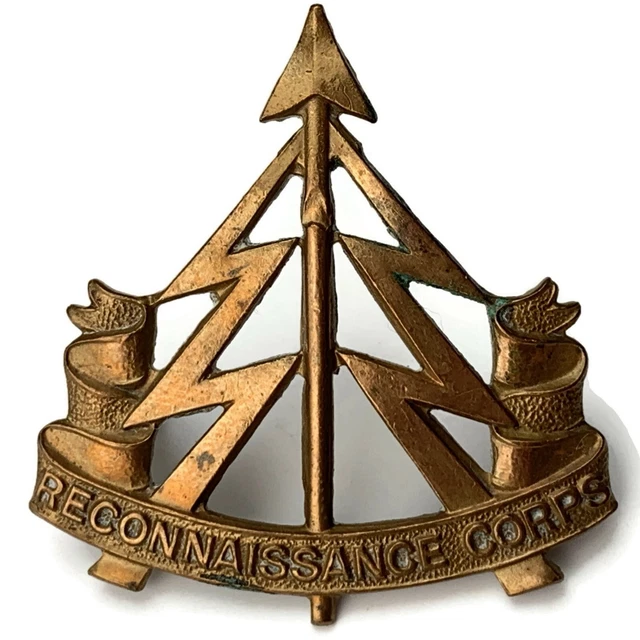 ORIGINAL WW2 RECONNAISSANCE Corps Cap Badge Recon £26.99 - PicClick UK