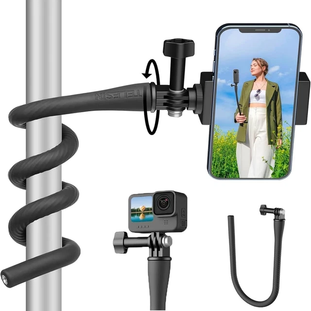 FLEXIBLE SELFIE STICK Monkey Tail Mount for Gopro Hero 13/12/11/10/9/8 ...
