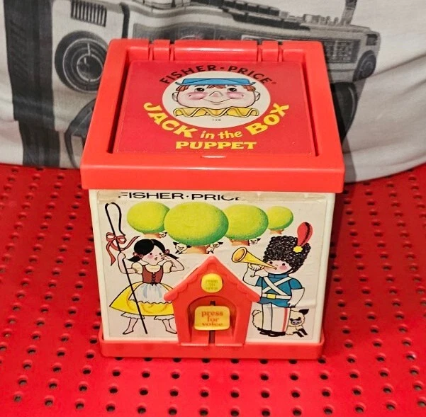 VINTAGE 1970 FISHER Price Jack in the Box Puppet Pop Up £30.00 ...