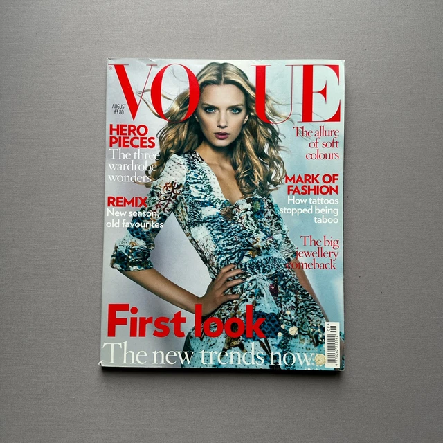 BRITISH VOGUE MAGAZINE August 2008 Lily Donaldson UK English United ...