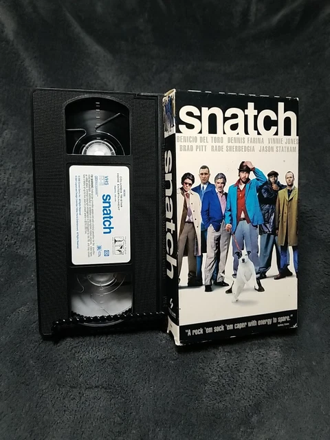 SNATCH VHS 2000 Brad Pitt, Benicia Del Toro, Dennis Farina, Jason ...