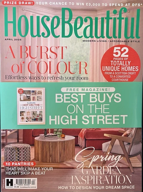 HOUSE BEAUTIFUL UK Magazine Issue April 2025 £10.99 - PicClick UK