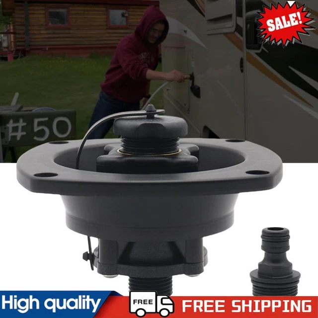 RV FILLER ENTRY Inlet Quick Connector RV Water Fill Inlet for Caravan ...