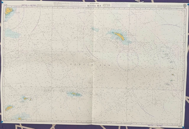 AMIRAUTÉ 4213 SUD Océan Scotia Mer Carte Tableau Maritime Genius ...