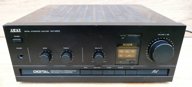 VINTAGE AKAI AM-M659 Digital Integrated Amplifier with Optical DAC ...