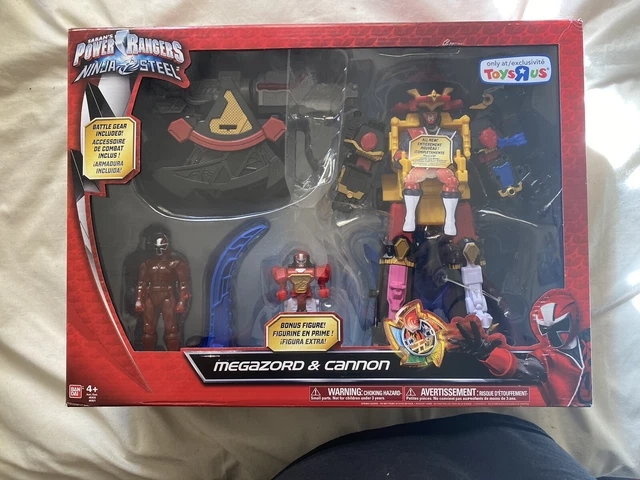POWER RANGERS NINJA Steel Megazord & Cannon Set Toys R Us Exclusive £89 ...