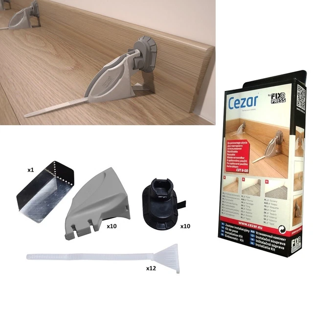 SKIRTING BOARD FIXING Tool - Fix Press Fitting Kit for Gluing Skirting ...